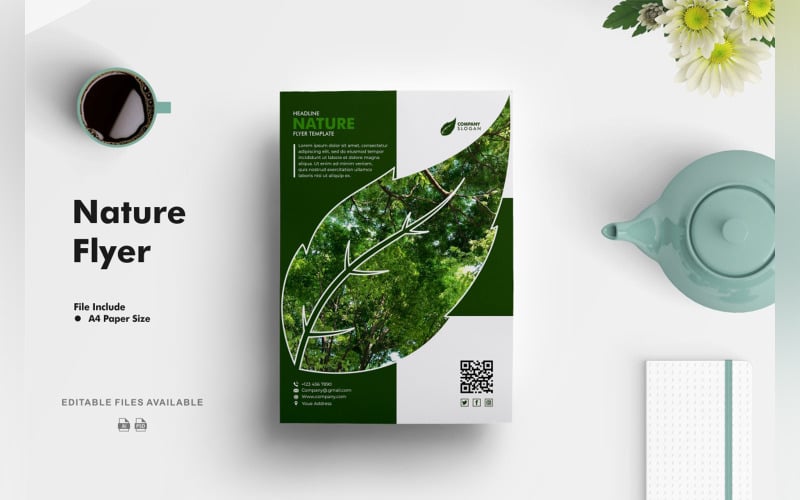 Nature Flyer Design Template 1 #278560 - TemplateMonster
