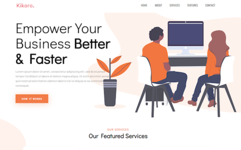 WAgency- Simple Agency One page WordPress Theme