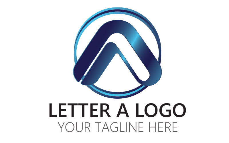 Design de logotipo de letra A para uma empresa