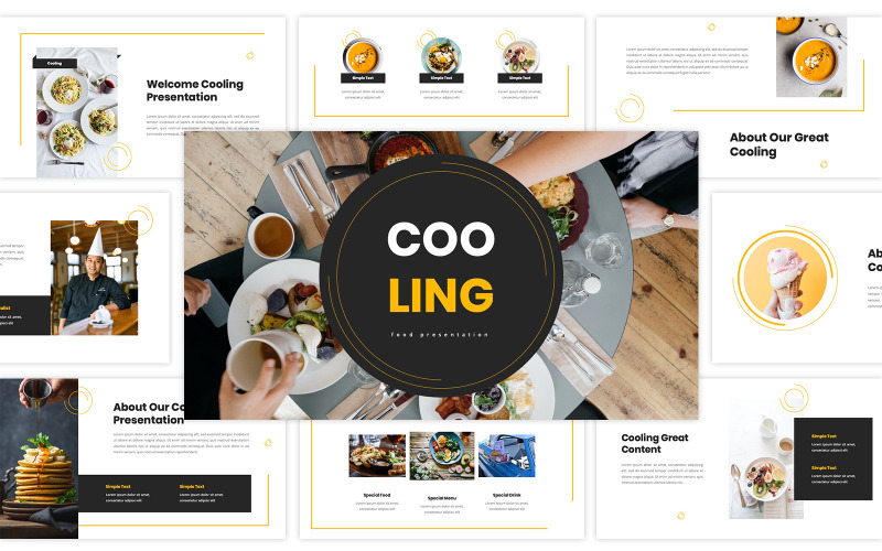 Cooling - Food Google Slides Template - TemplateMonster