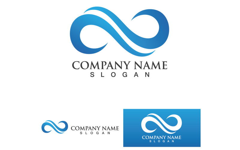 Infinity Loop Logo Vector Template Design V17
