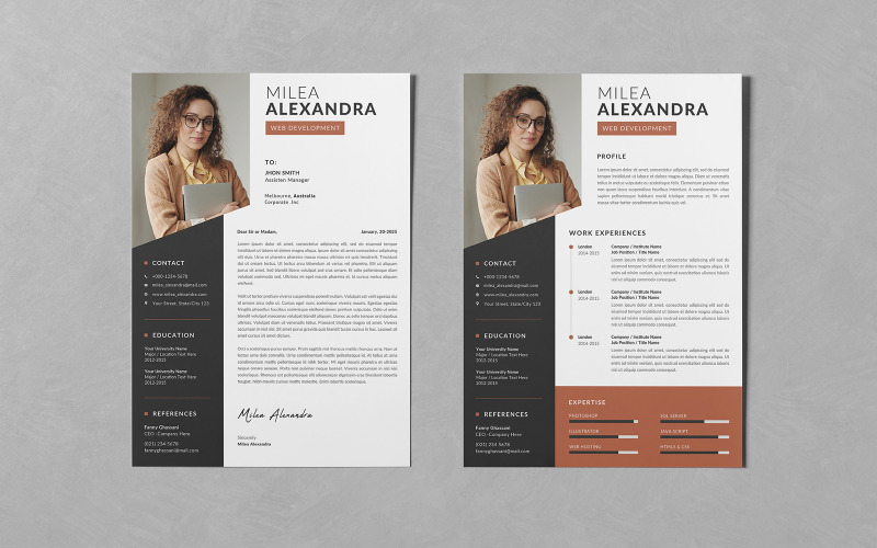 Plantillas imprimibles de diseño de currículum/CV