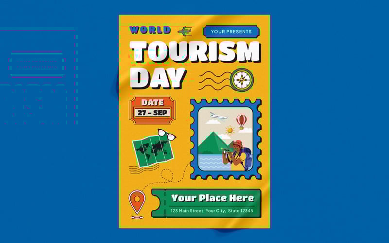 International Tourism Day Flyer Template - TemplateMonster