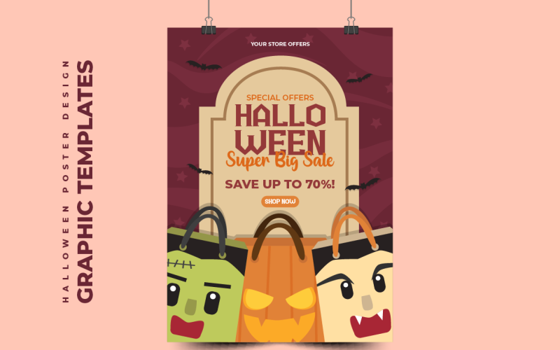 Halloween Design Templates Set V37 #280599 - TemplateMonster