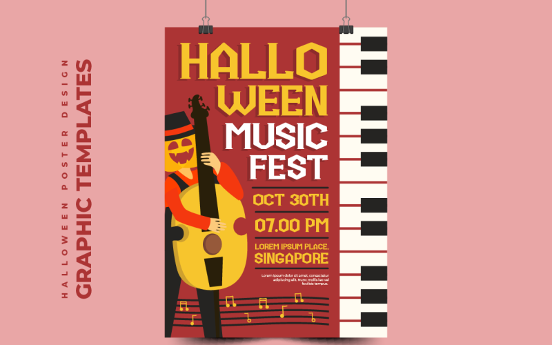 Halloween Tasarım Şablonları Set V27 - TemplateMonster