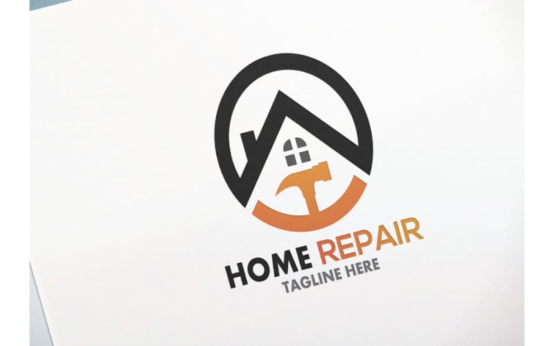 Minimal House Repair Logo Template #280555 - TemplateMonster
