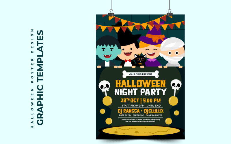 Halloween Design Templates Set V40 #280602 - TemplateMonster