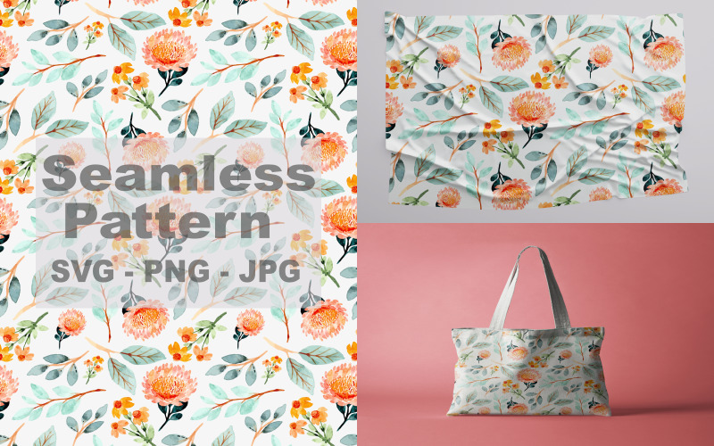 Seamless-Repeating-Pattern-Floral #280673 - TemplateMonster