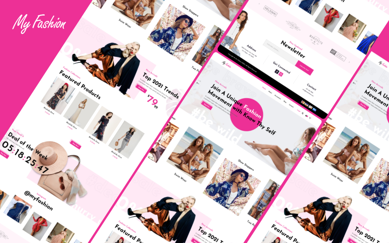 Sito e-commerce di moda PSD #280699 - TemplateMonster
