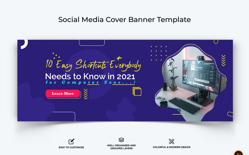 Computer Tricks and Hacking Facebook Cover Banner Design-05