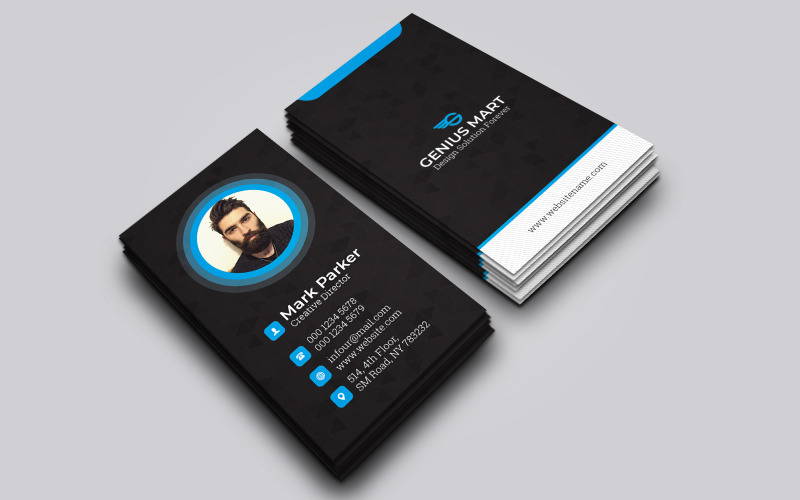Corporate Business Card Template 143 - TemplateMonster