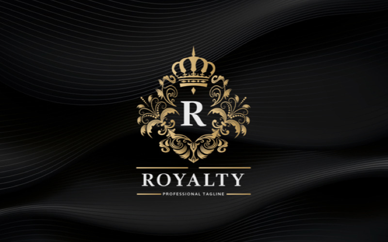 Logo Rei da Realeza Letra R #281361 - TemplateMonster