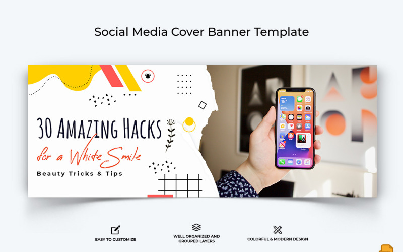 Mobile Tips Facebook Cover Banner Design-005