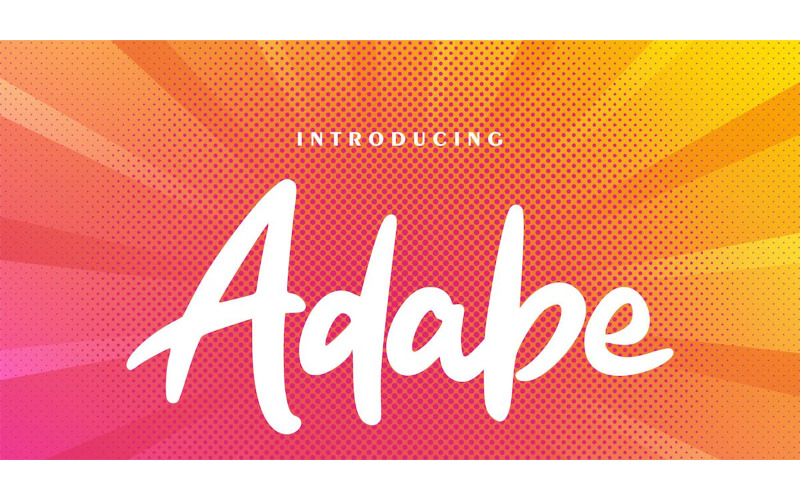 Police de script de la culture moderne Adame