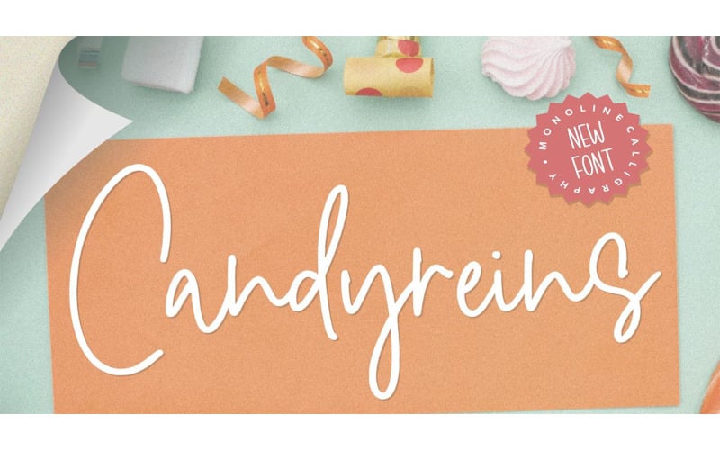 Candyreins Script Font YH #281920 - TemplateMonster