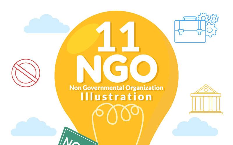 11 ONG ou organisation non gouvernementale Illustration