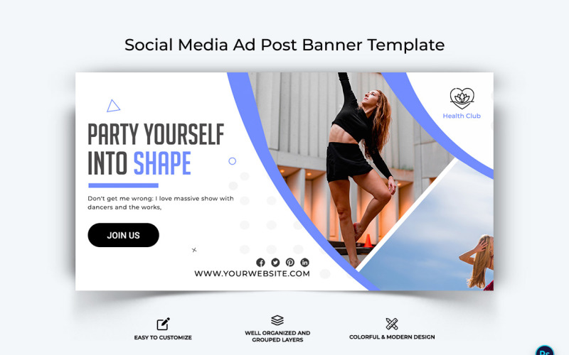 Zumba Dance Facebook Ad Banner Design Template-05