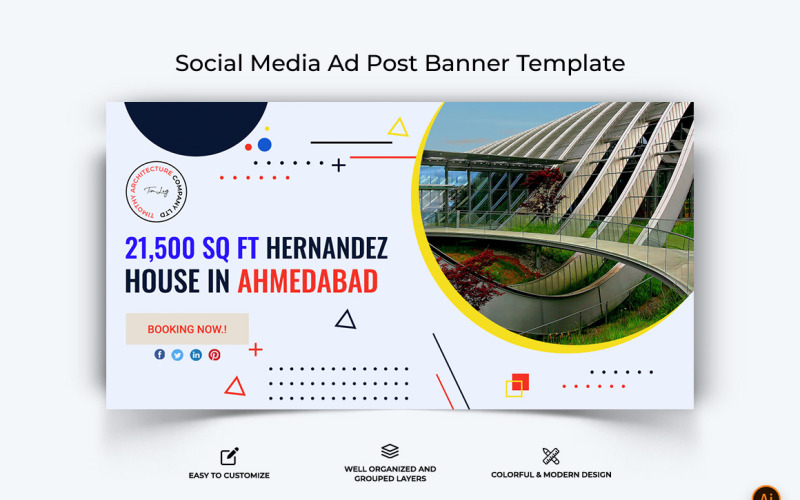 Architecture Facebook Ad Banner Design-08 - TemplateMonster