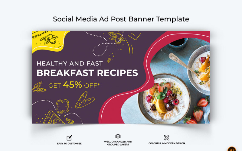 Food and Restaurant Facebook Ad Banner Design-01