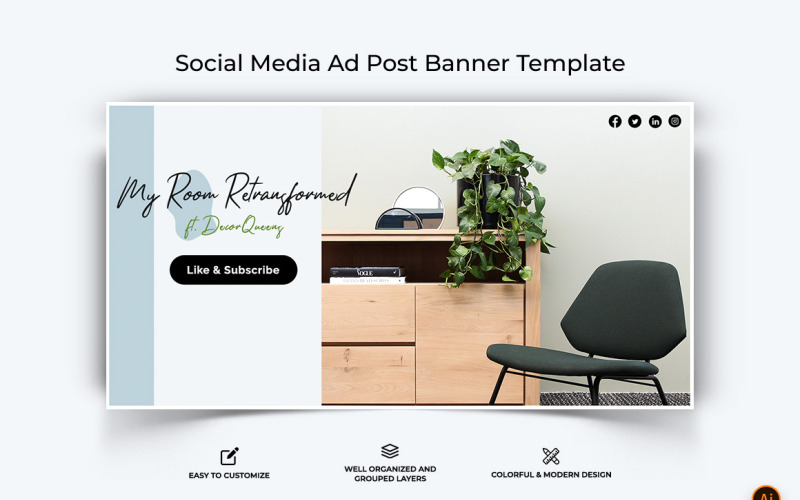 Interior Facebook Ad Banner Design-06 - TemplateMonster