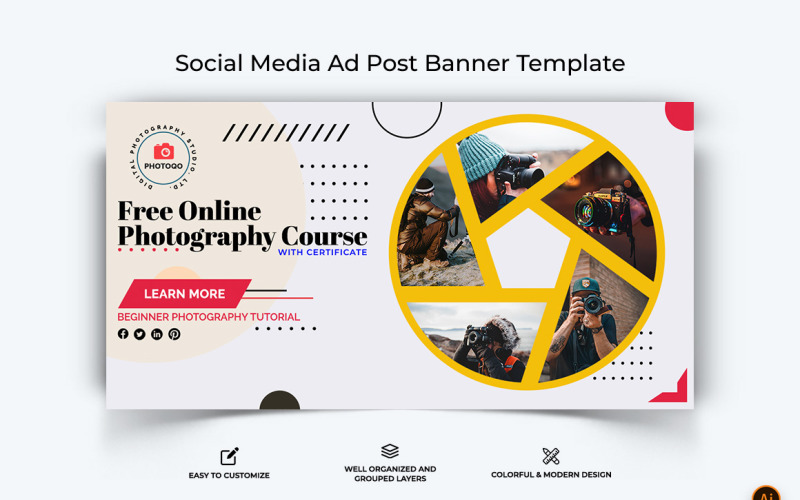 Photography Facebook Ad Banner Design-20 - TemplateMonster