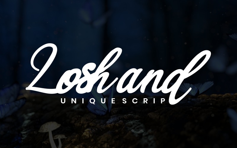 Loshand - Police manuscrite de script - TemplateMonster