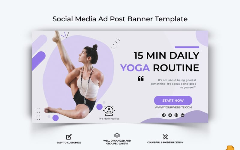 Yoga and Meditation Facebook Ad Banner Design-018