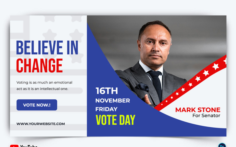 Political Campaign YouTube Thumbnail Design Template-06