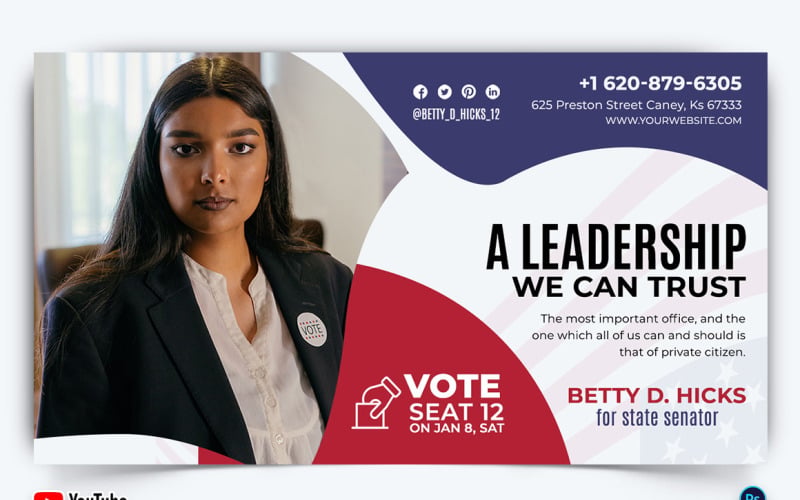 Political Campaign YouTube Thumbnail Design Template-08