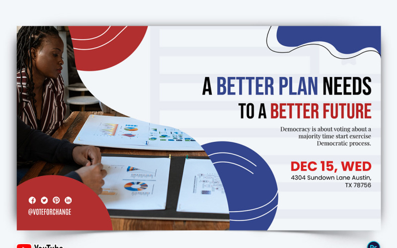 Political Campaign YouTube Thumbnail Design Template-11
