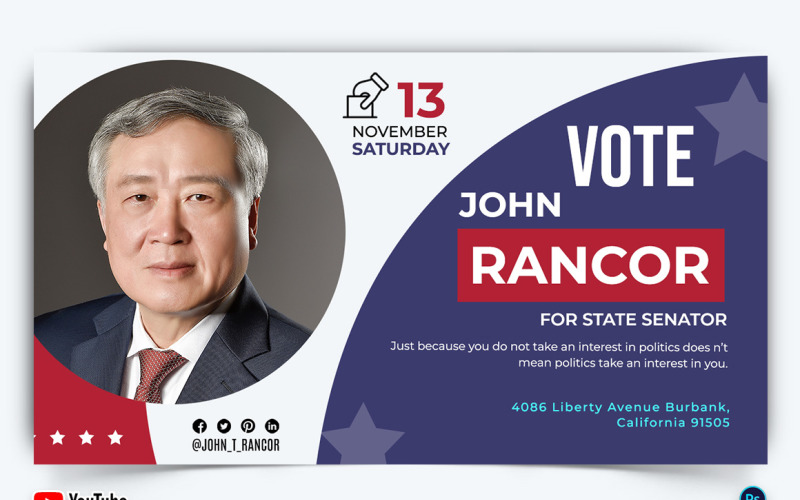 Political Campaign YouTube Thumbnail Design Template-16