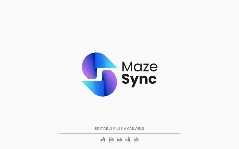 Sync Gradient Logo Template #283335 - TemplateMonster
