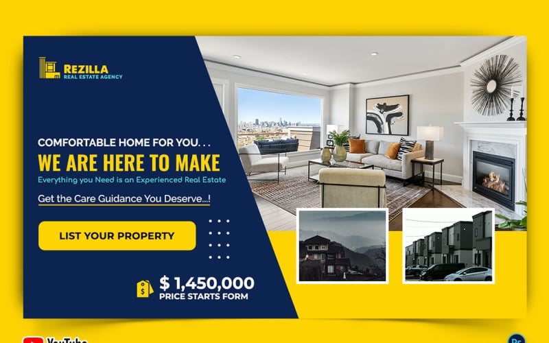 Real Estate YouTube Thumbnail Design Template-18
