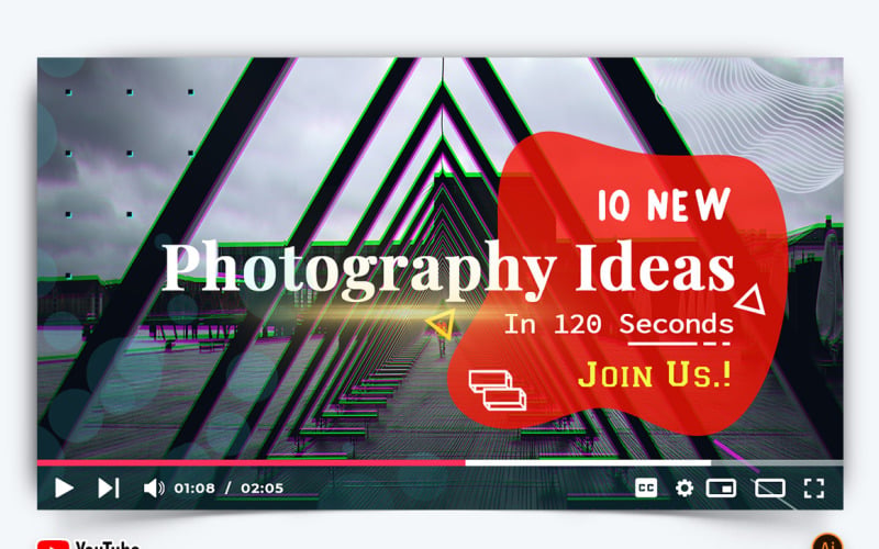 Photography YouTube Thumbnail Design -01 - TemplateMonster