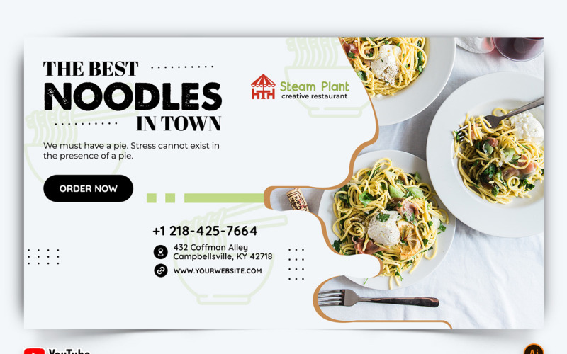 Restaurant and Food YouTube Thumbnail Design -14