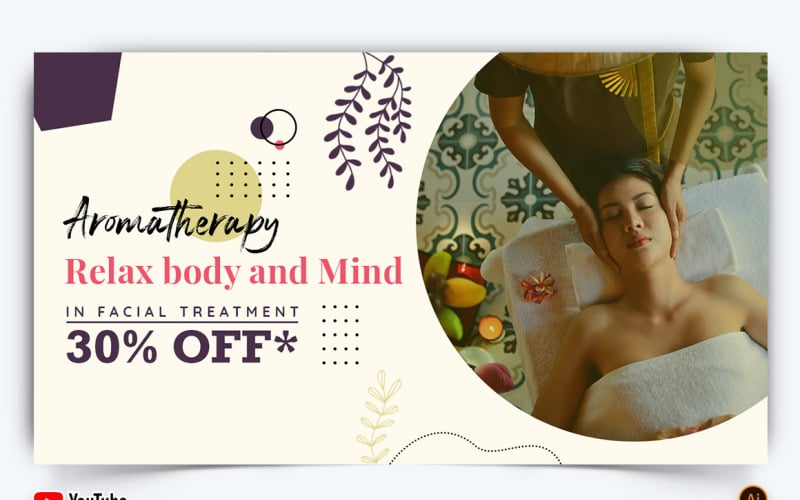 Spa and Salon YouTube Thumbnail Design -07 - TemplateMonster