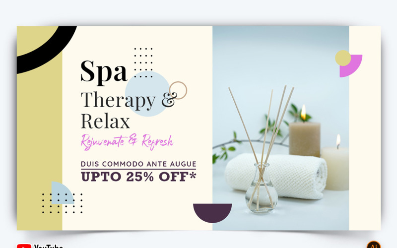 Spa and Salon YouTube Thumbnail Design -10 - TemplateMonster