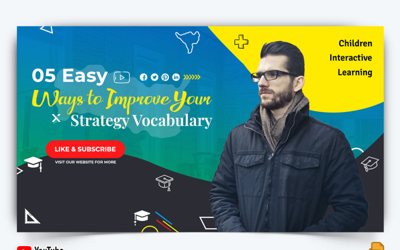 Education YouTube Thumbnail Design -010 - TemplateMonster