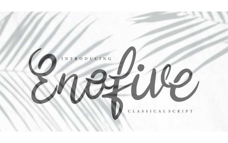 Enofive Classical Script Font #283947 - TemplateMonster