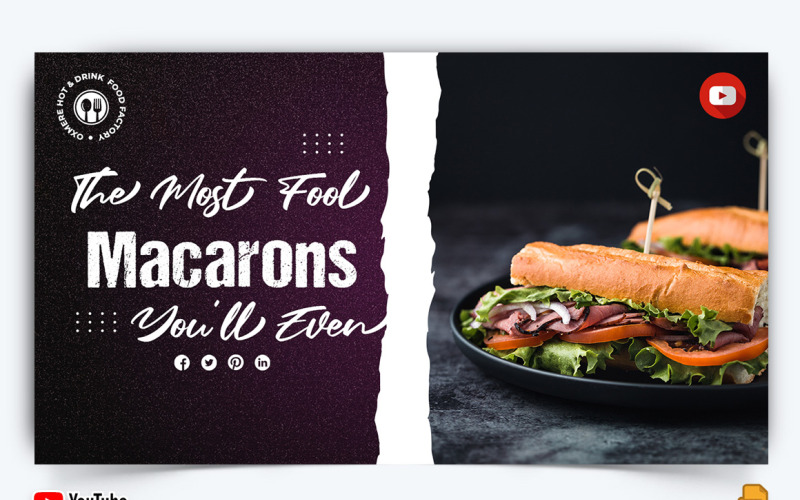 Food and Restaurant YouTube Thumbnail Design -021