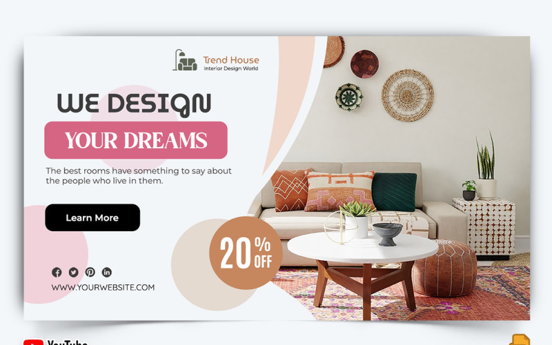 Interior Minimal YouTube Thumbnail Design -014