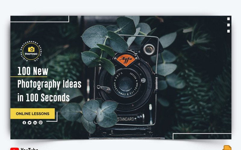 Photography YouTube Thumbnail Design -008 - TemplateMonster