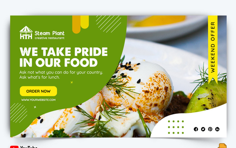 Restaurant and Food YouTube Thumbnail Design -009