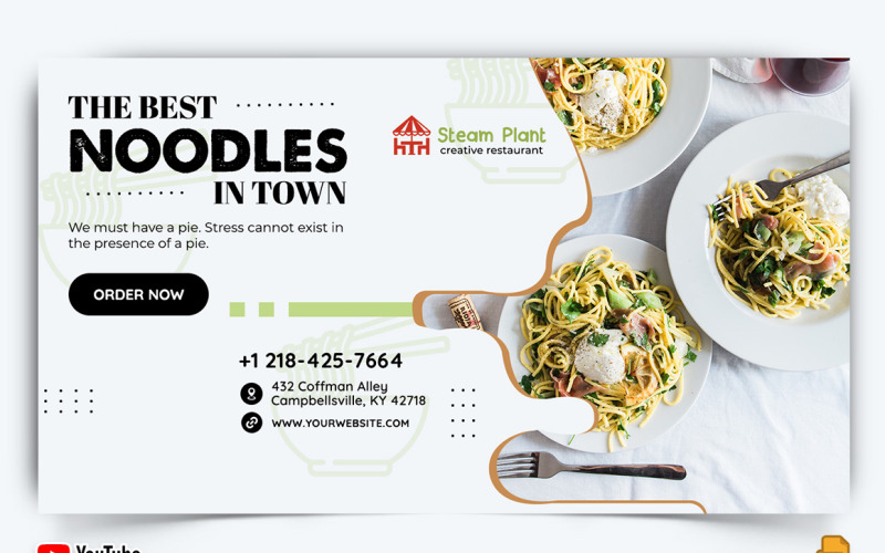 Restaurant and Food YouTube Thumbnail Design -014