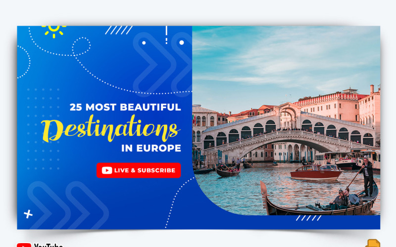 Travel and Trip YouTube Thumbnail Design -007