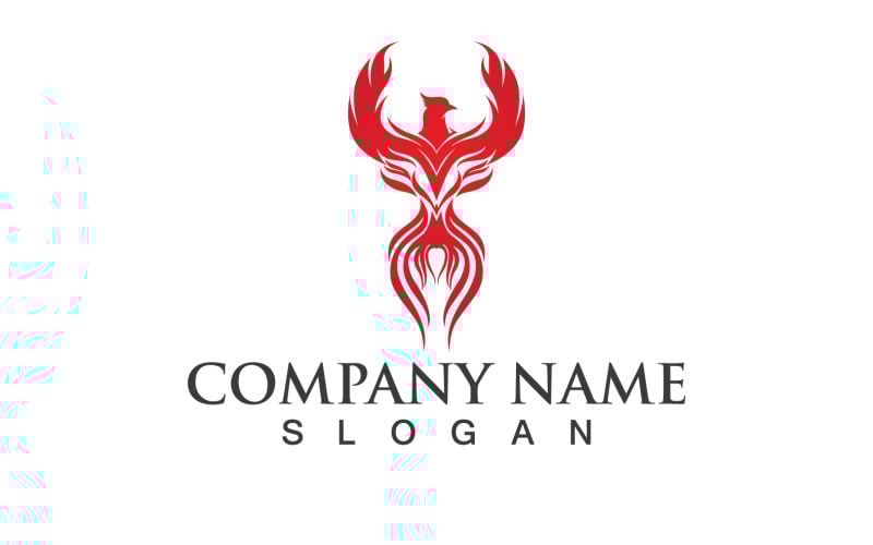 Phoenix Bird Logo And Symbol Vector Element Design V