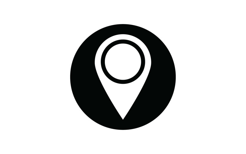 Icône de point de localisation Illustration vectorielle V16