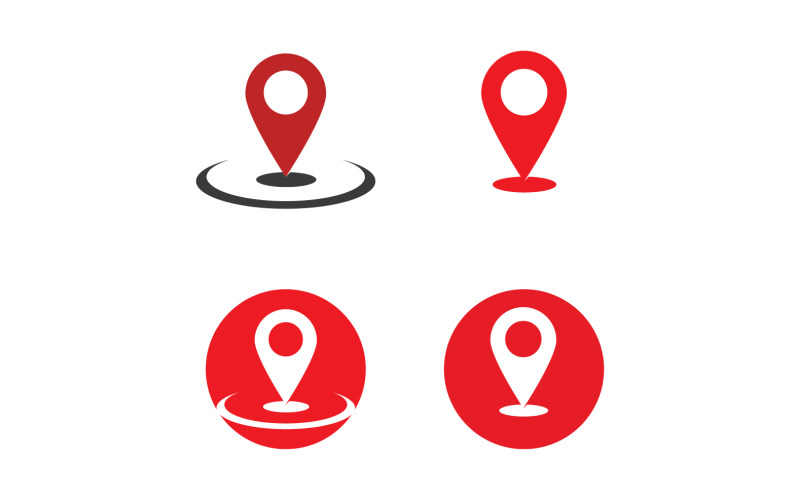 Icône de point de localisation Illustration vectorielle V22