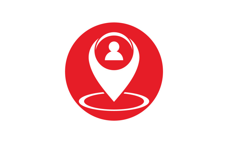 Icône de point de localisation Illustration vectorielle V3