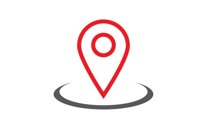 Icône de point de localisation Illustration vectorielle V6